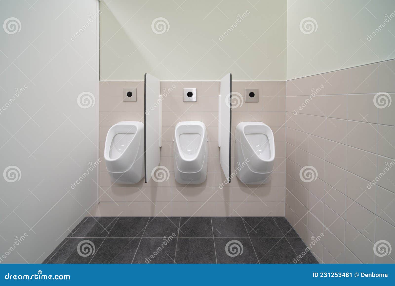 Urinal on the wall stock image. Image of gents, ceramic - 231253481