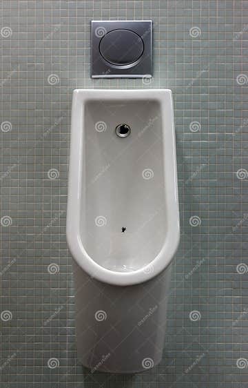 Urinal with White Painted a Fly on the Toilet Stock Photo - Image of ...