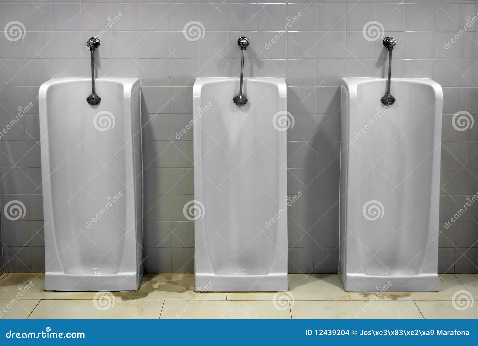Urinals stock photo. Image of flush, hygiene, restroom - 12439204