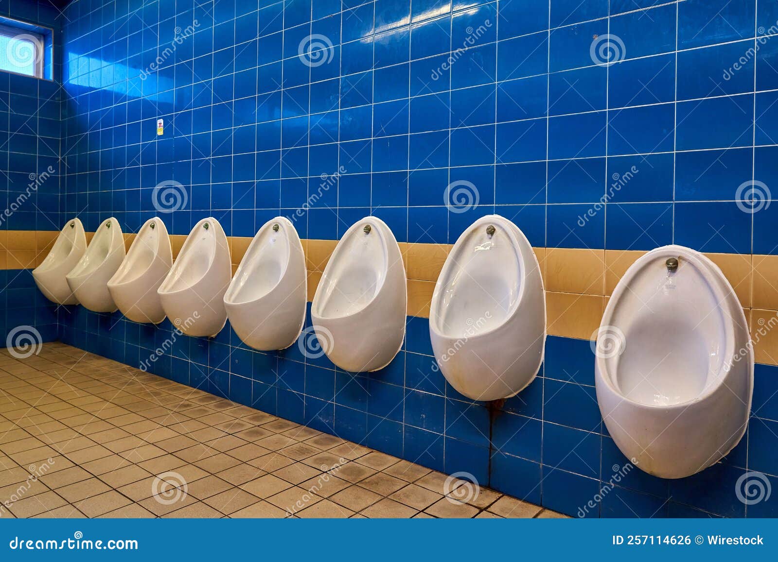 Urinals for Men in a Public Toilet. Stock Photo - Image of urinals ...