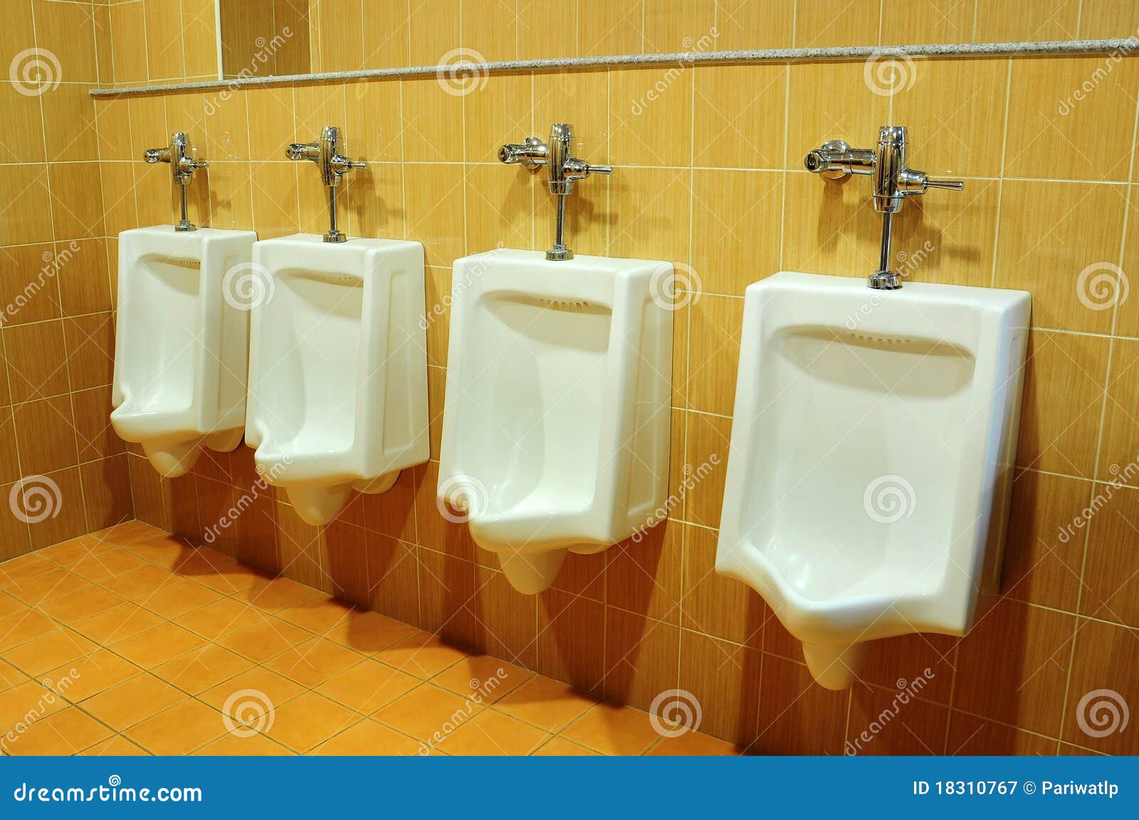 Urinals at office stock image. Image of gentlemen, heat - 18310767