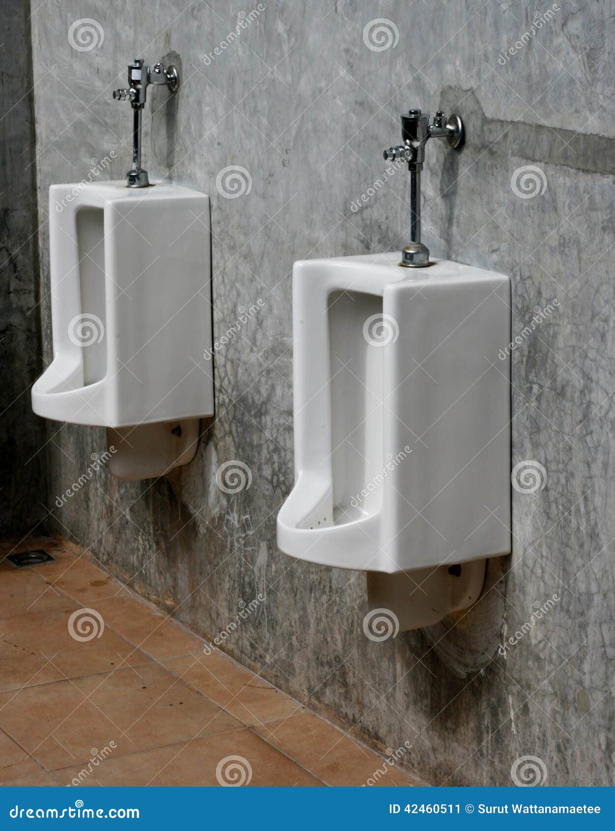 Urinals at office stock image. Image of hygiene, domestic - 42460511
