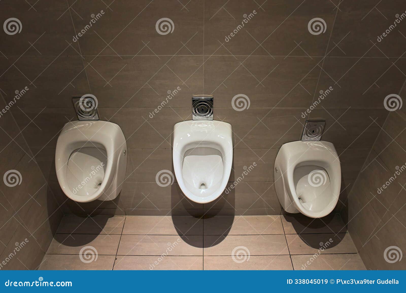 Urinals Public Toilet stock image. Image of separated - 338045019