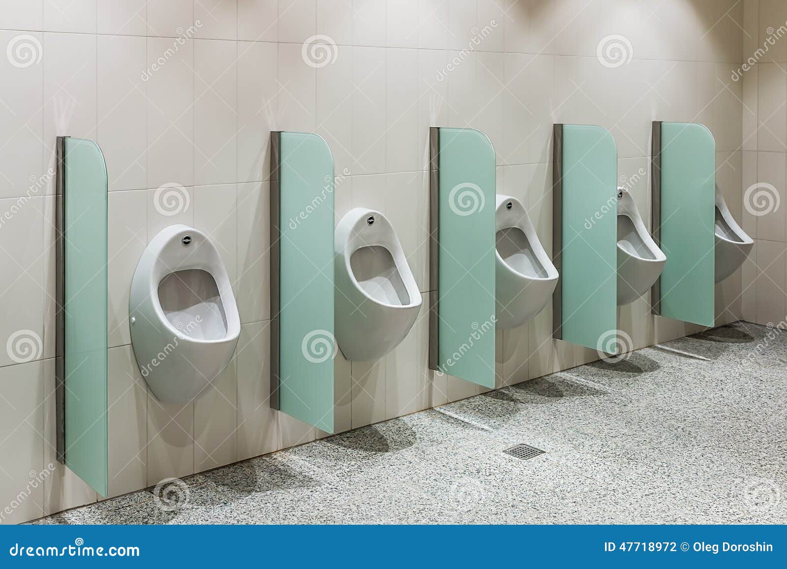 Urinals in a public toilet stock photo. Image of empty - 47718972