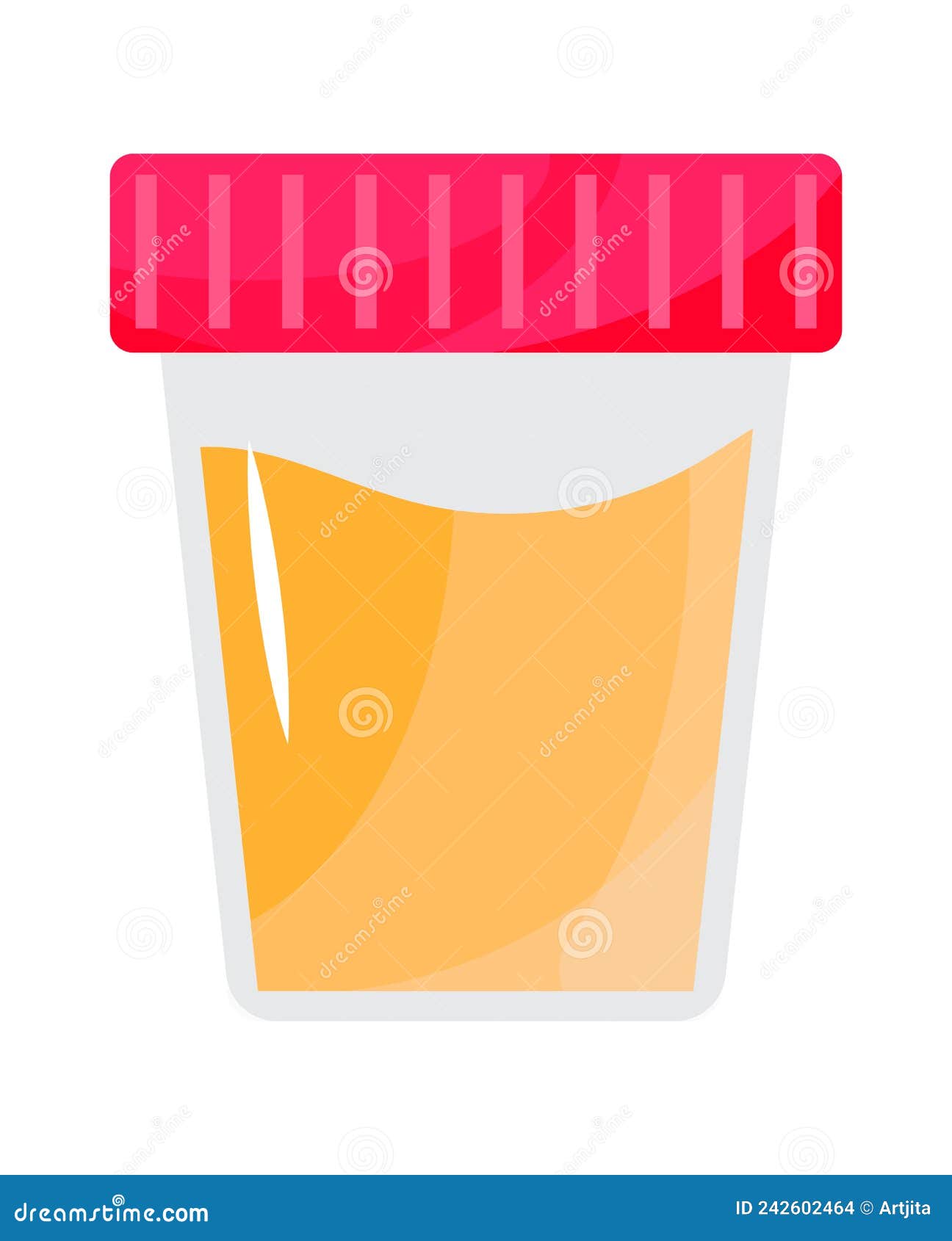 Urinalysis. Urine Sample In Plastic Container. Laboratory Examination ...