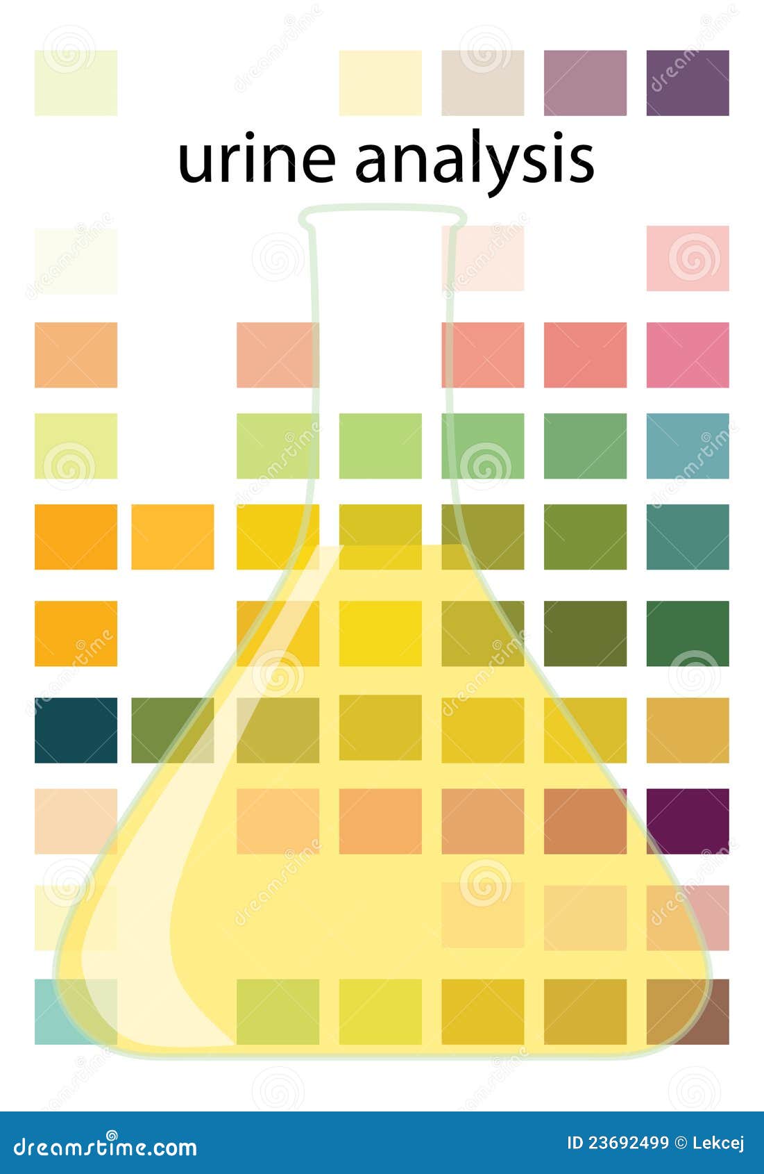 Urinanalyse vektor abbildung. Illustration von konzentration - 23692499