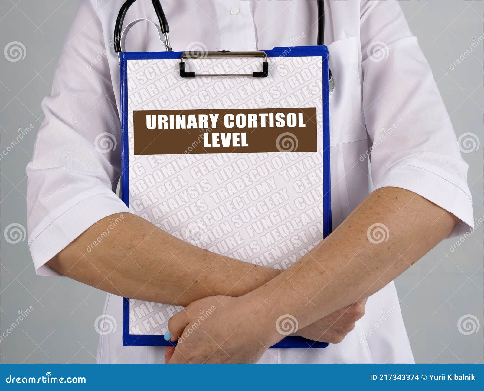 URINARY CORTISOL LEVEL Phrase on the Page Stock Photo - Image of ...