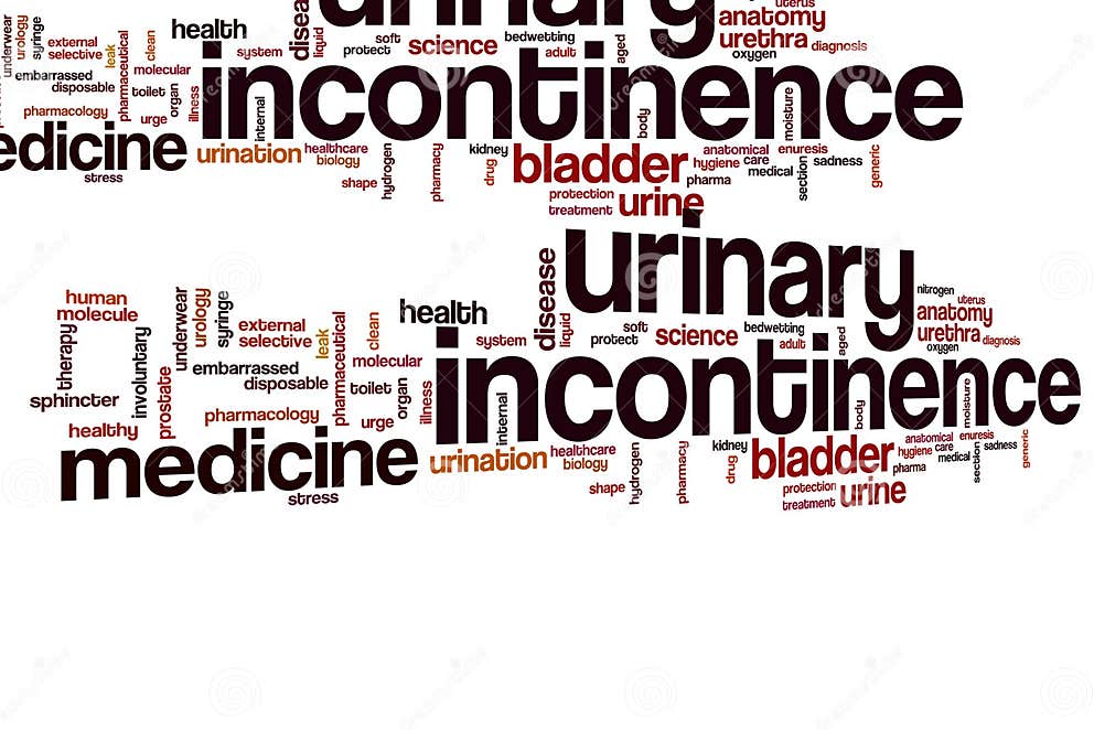 Urinary Incontinence Word Cloud Stock Illustration - Illustration of ...