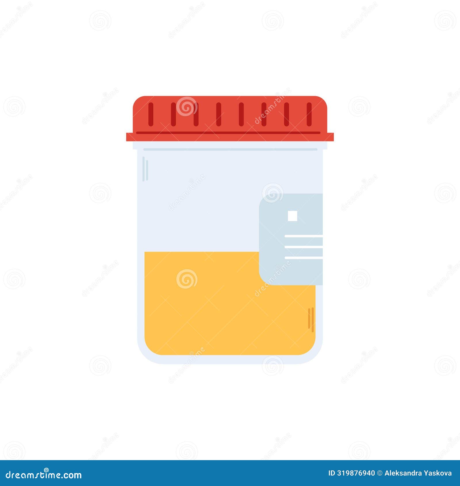 Urine Analysis. Container with Pee Sample. Plastic Containers with ...