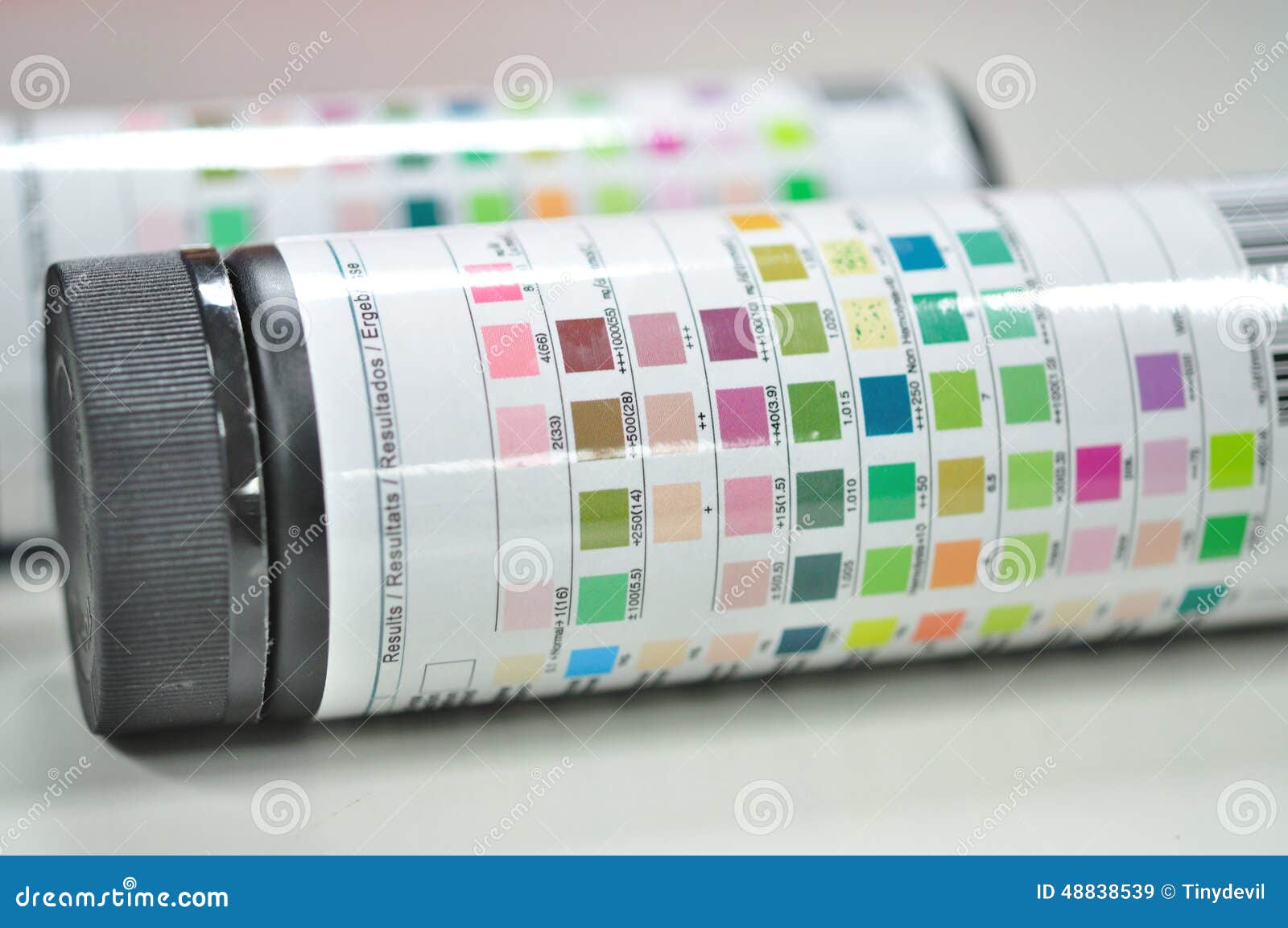 Urine paper strip test stock image. Image of patient - 48838539