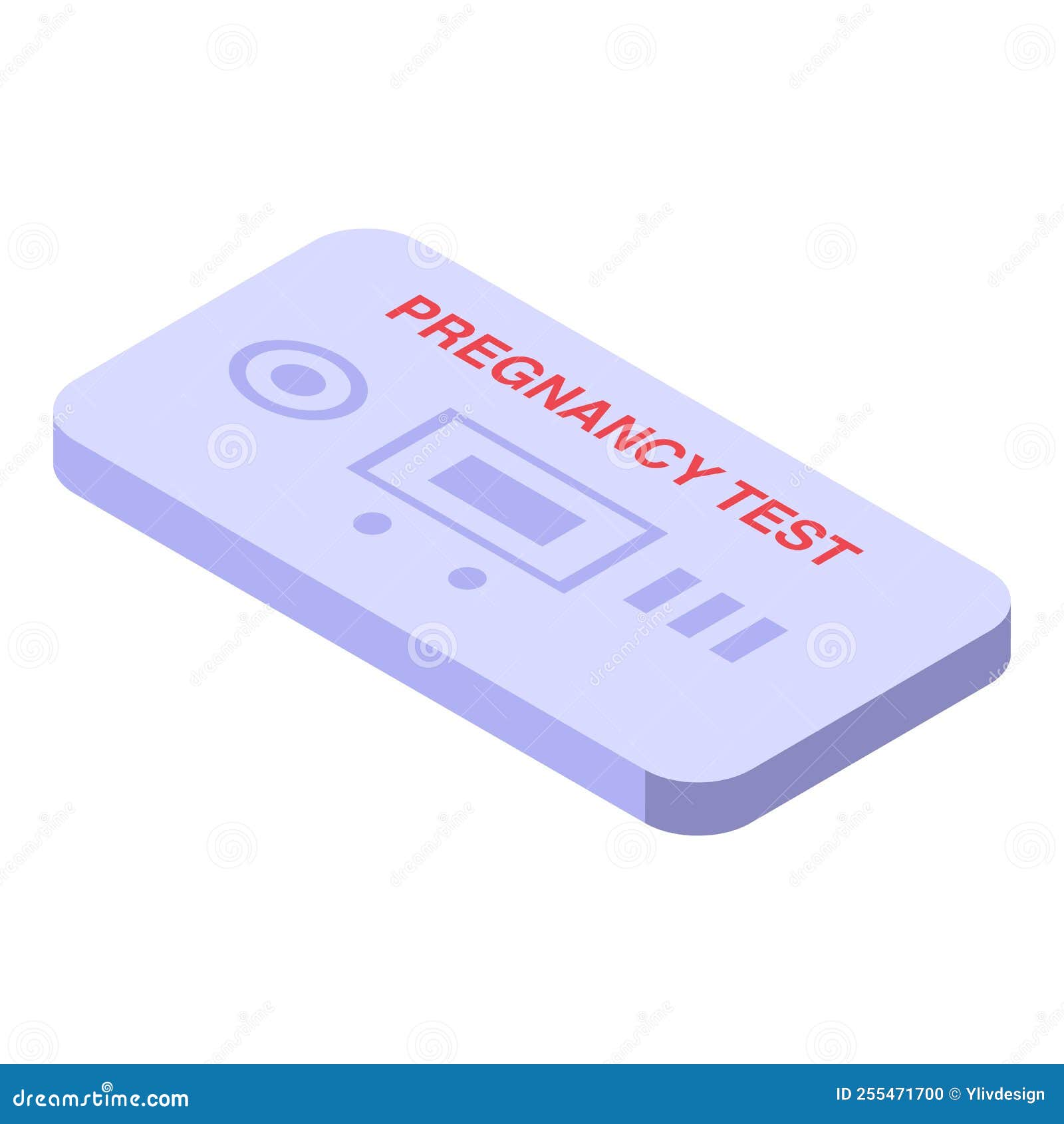 Pregnancy Or Ovulation Positive Test In Woman Hand Vector Illustration