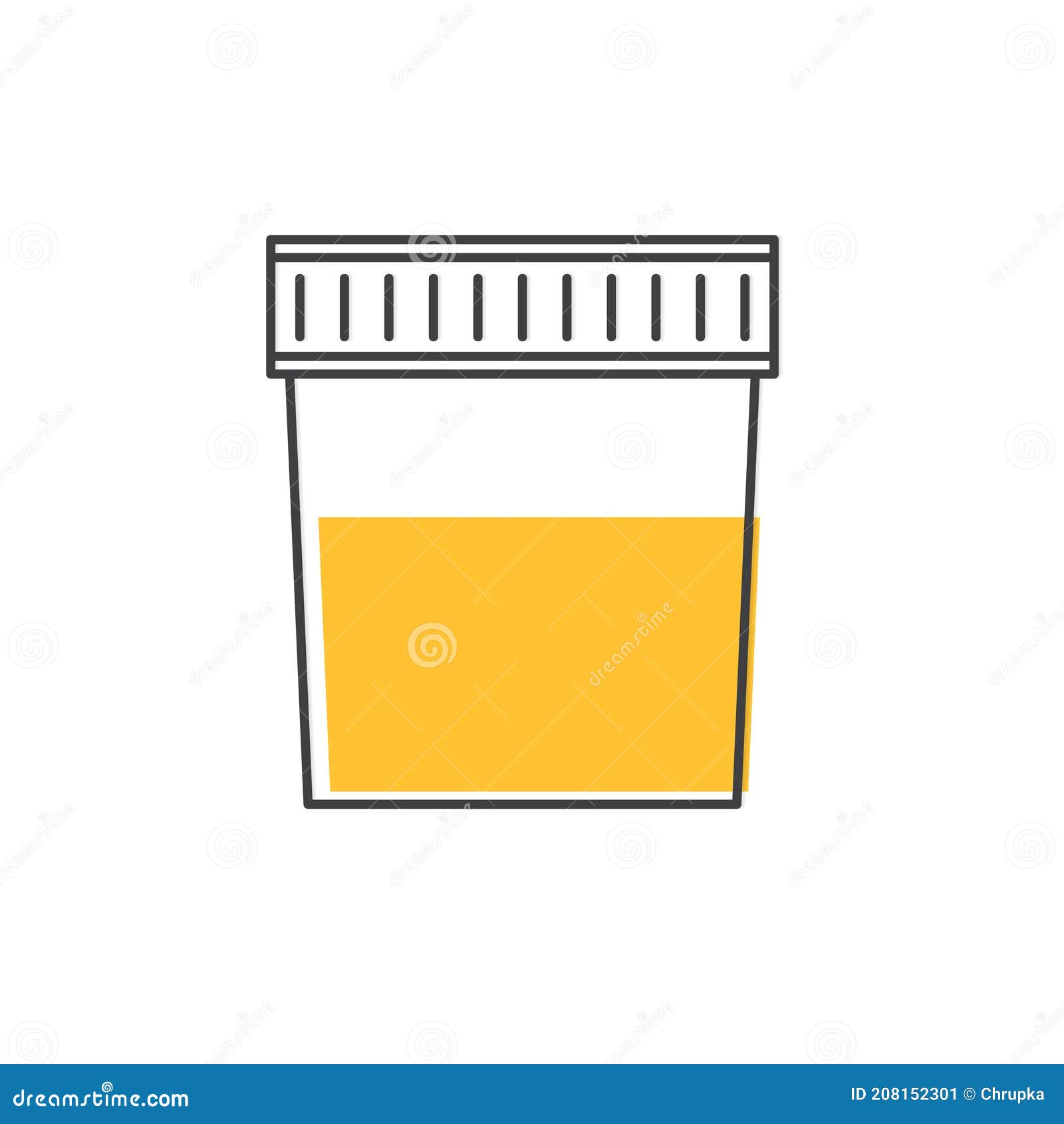 Urine Sample for Laboratory Analysis Stock Vector - Illustration of ...