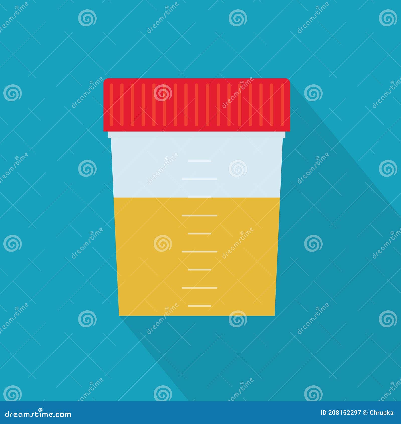 Urine Sample for Laboratory Analysis Stock Vector - Illustration of ...