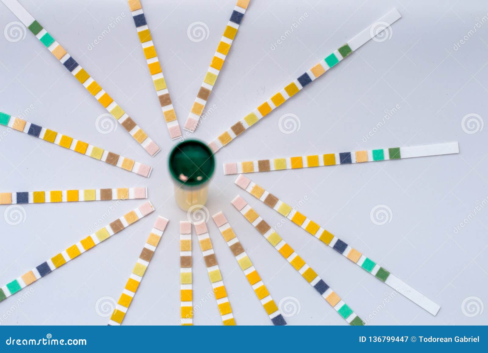 Urine Sample and Urine Strips Stock Image - Image of diabetic ...