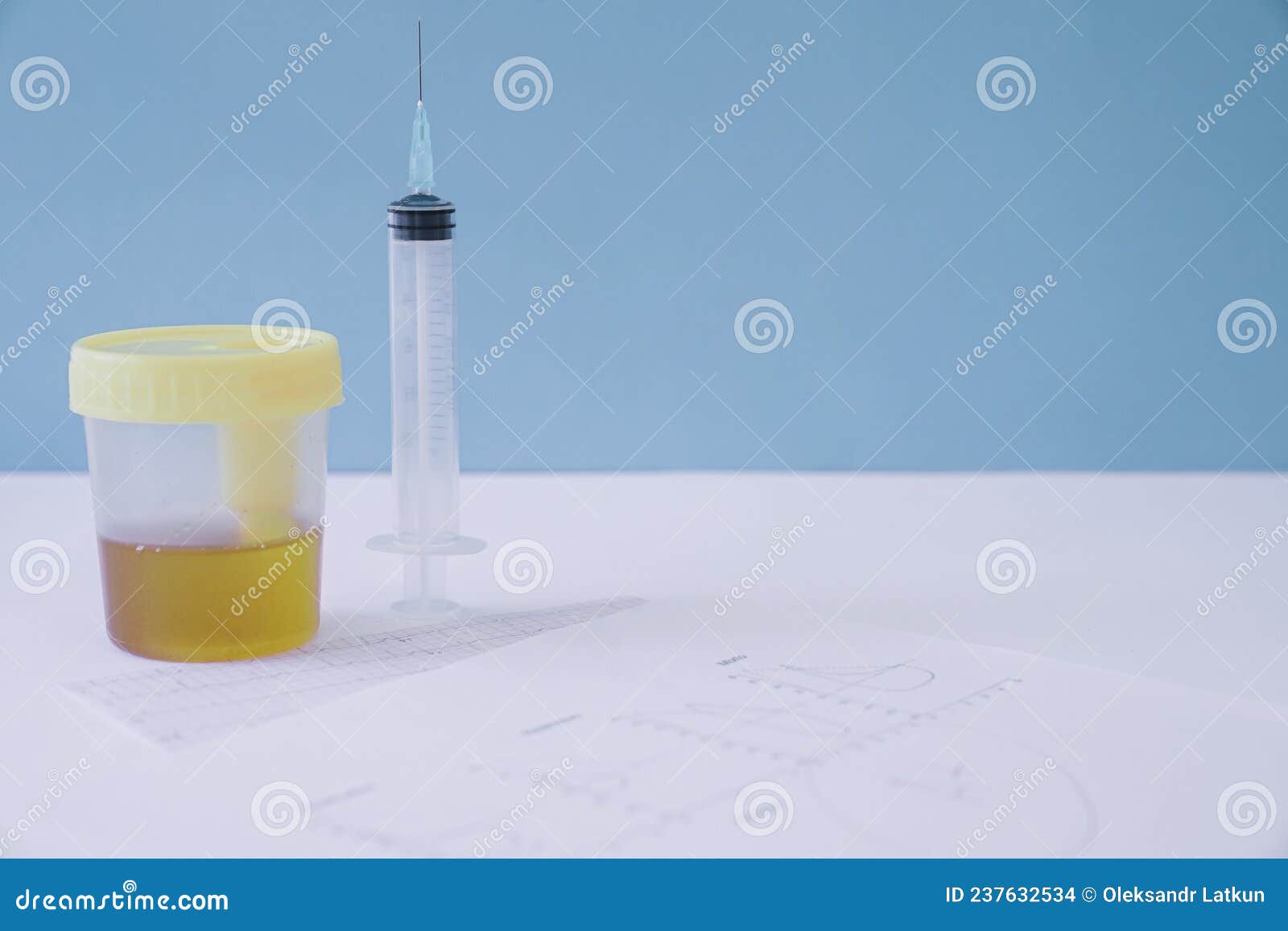 Urine Sample Syringe. High Quality Photo Stock Photo - Image of ...