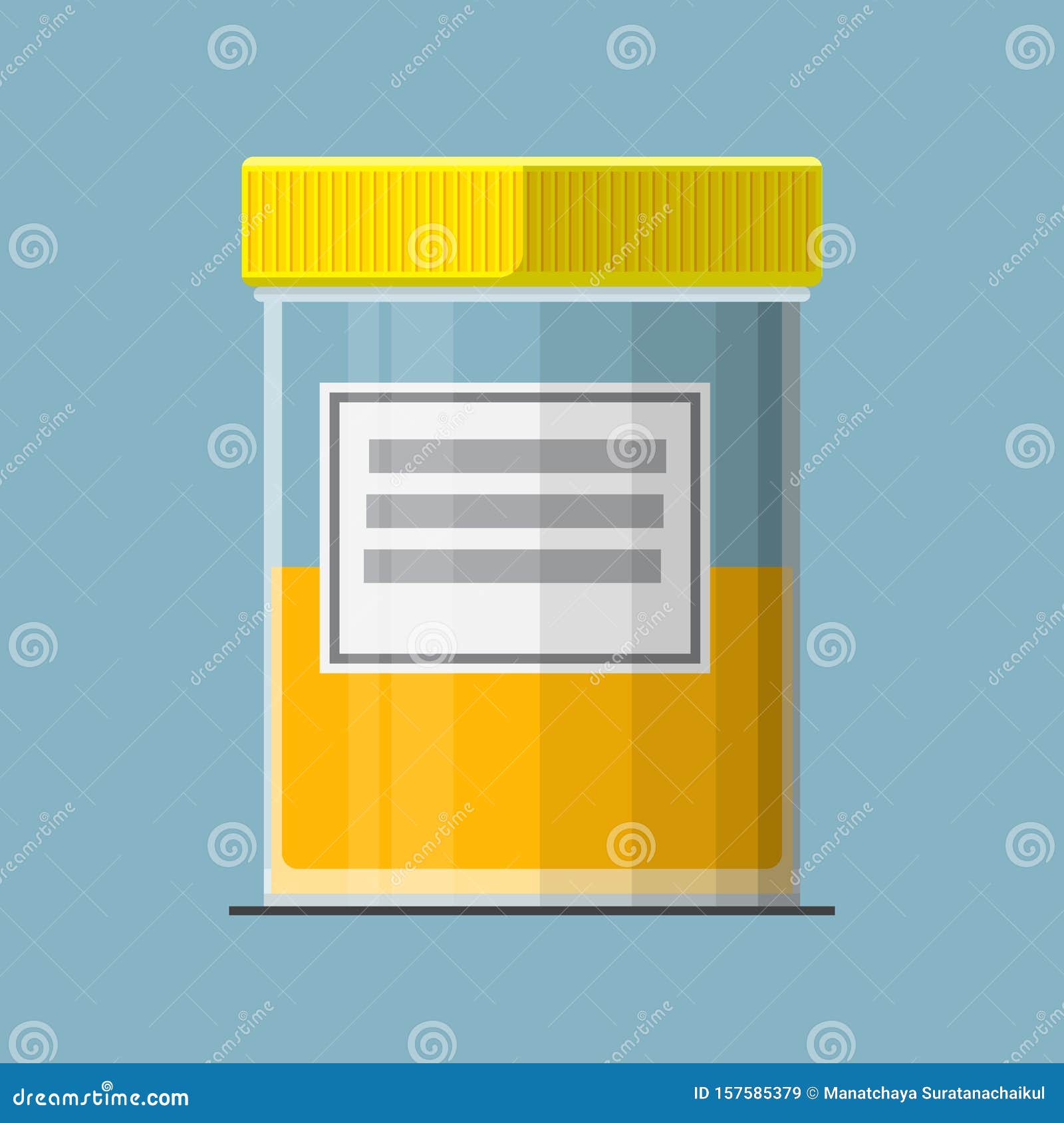 Urine Sample Cartoon Vector | CartoonDealer.com #4288663