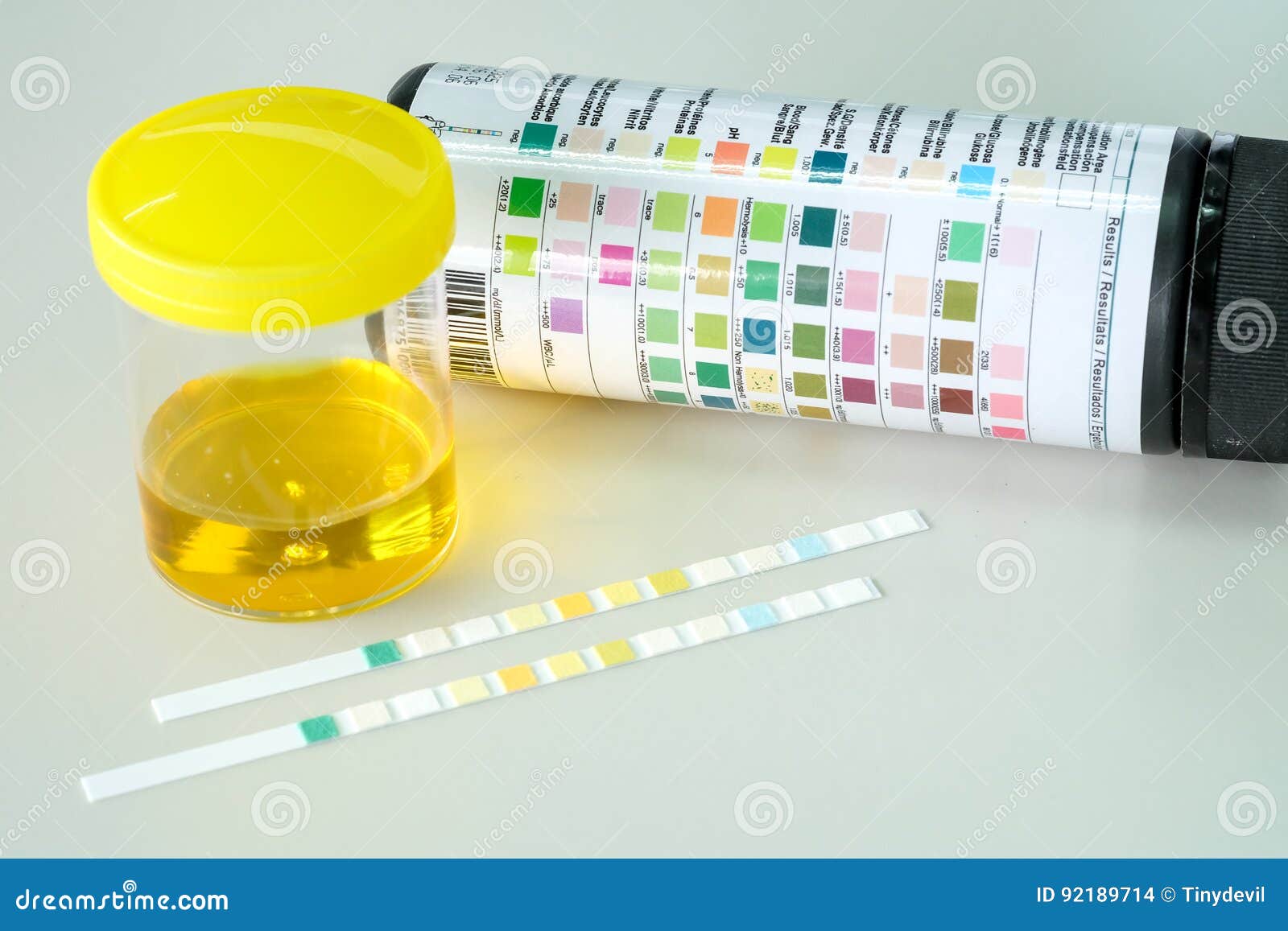 Urine strip test stock photo. Image of research, specimen - 92189714