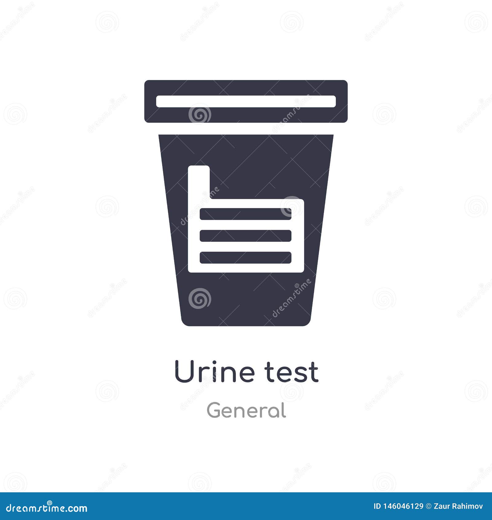 Urine Test Icon. Isolated Urine Test Icon Vector Illustration from ...
