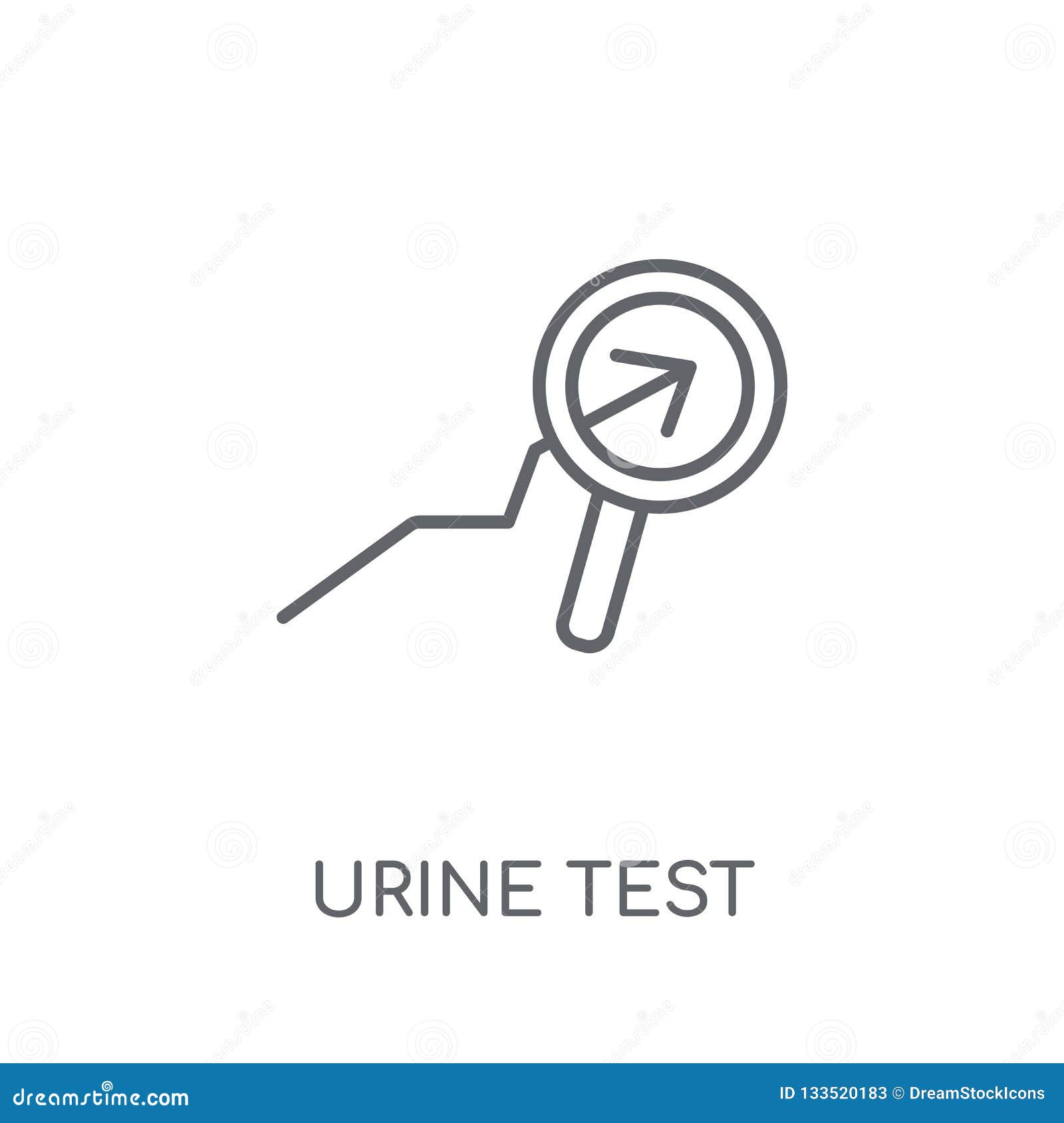 Urine Test Linear Icon. Modern Outline Urine Test Logo Concept O Stock ...