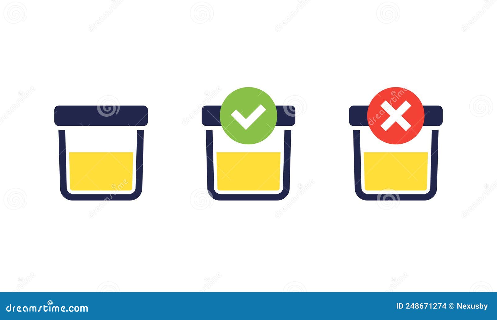Urine Test, Samples Icons, Vector Stock Vector - Illustration of ...