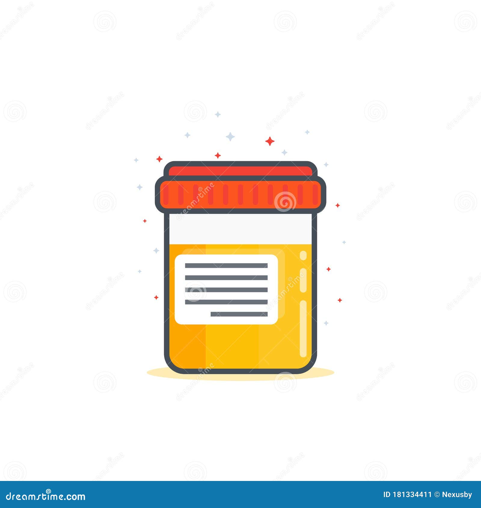 Urine test, vector stock vector. Illustration of clinical - 181334411