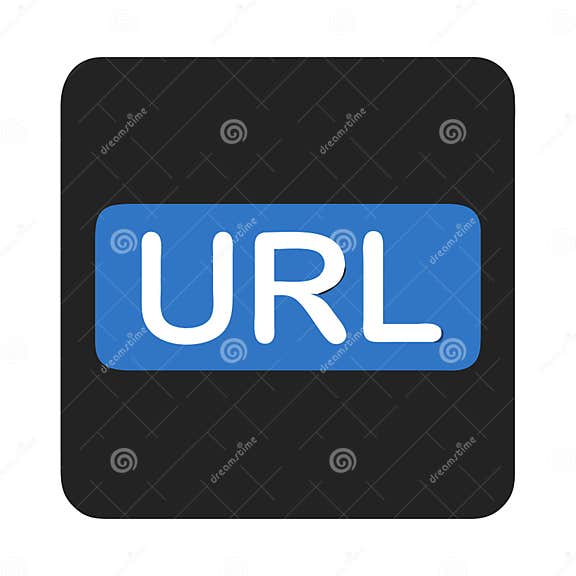 URL Button Design for Web and App Interface Vector Illustration Stock ...