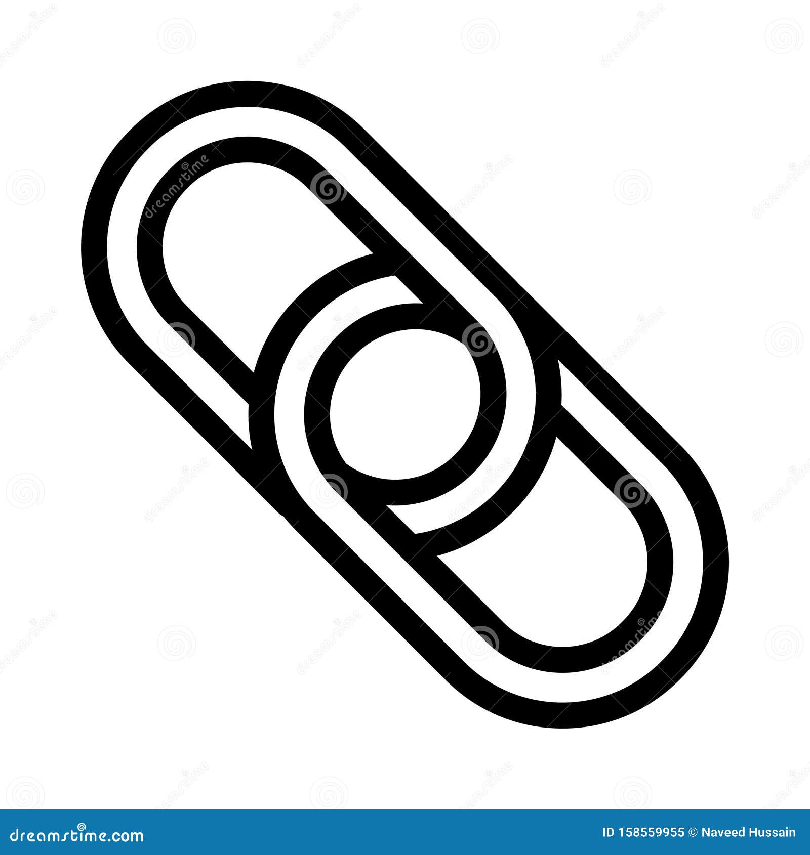 URL Flags Thin Line Vector Icon Stock Vector - Illustration of ...