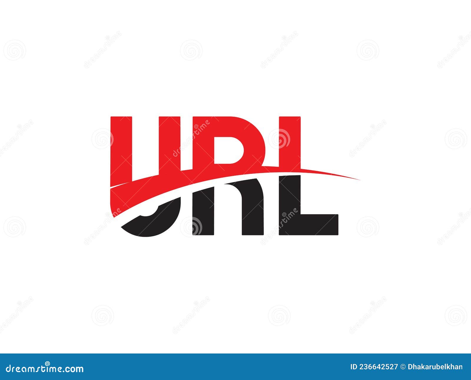 URL Letter Initial Logo Design Vector Illustration Stock Vector ...