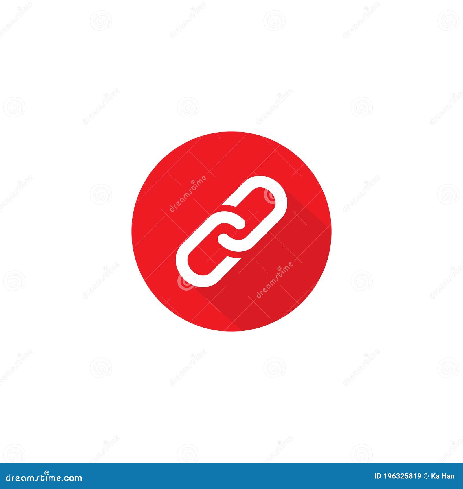 Url Link Flat Icon Vector. Chain Button Illustration Stock Vector ...