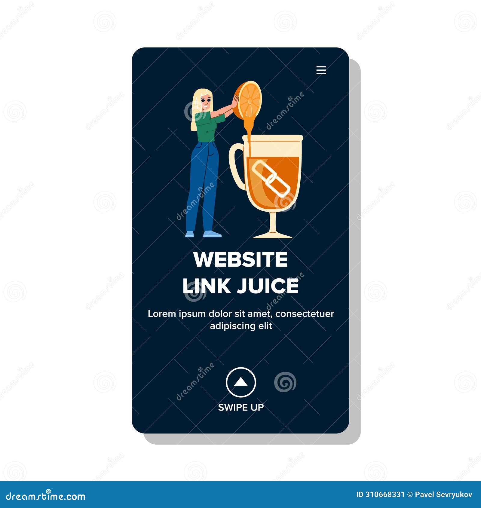 Website Link & Connectedness Icon With Chain Link Cartoon Vector ...