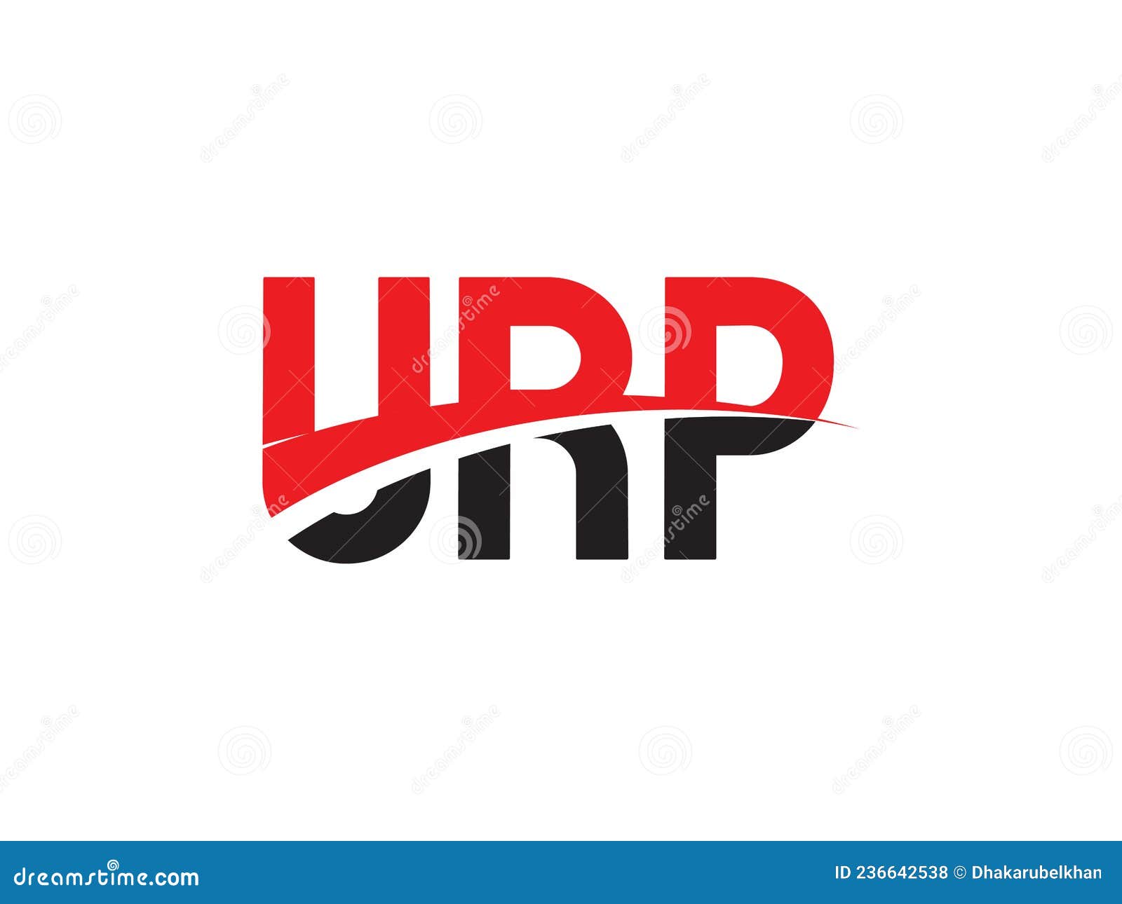 URP Letter Initial Logo Design Vector Illustration Stock Vector ...