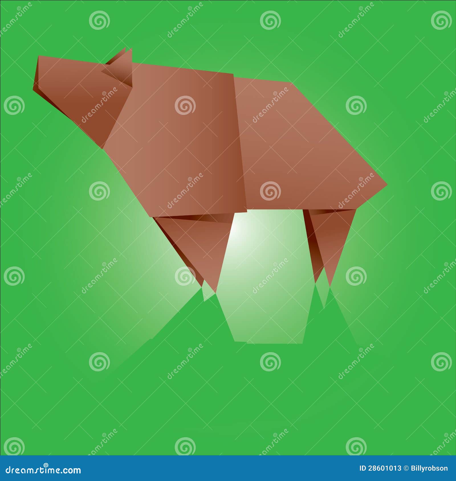 Urso de Origami ilustração do vetor. Ilustração de europa - 28601013