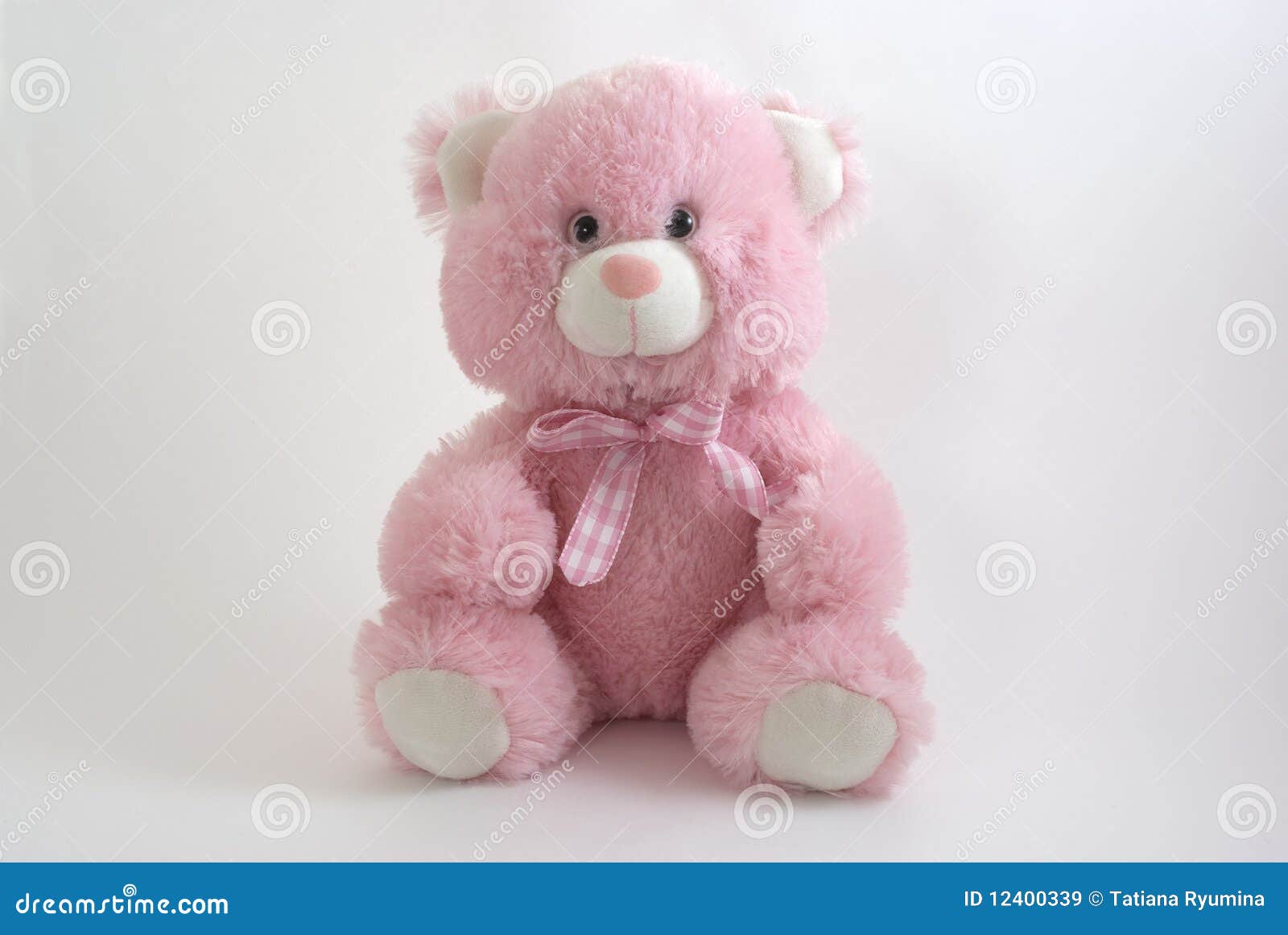 Urso De Peluche Cor-de-rosa Imagem de Stock - Imagem de macio, separado ...