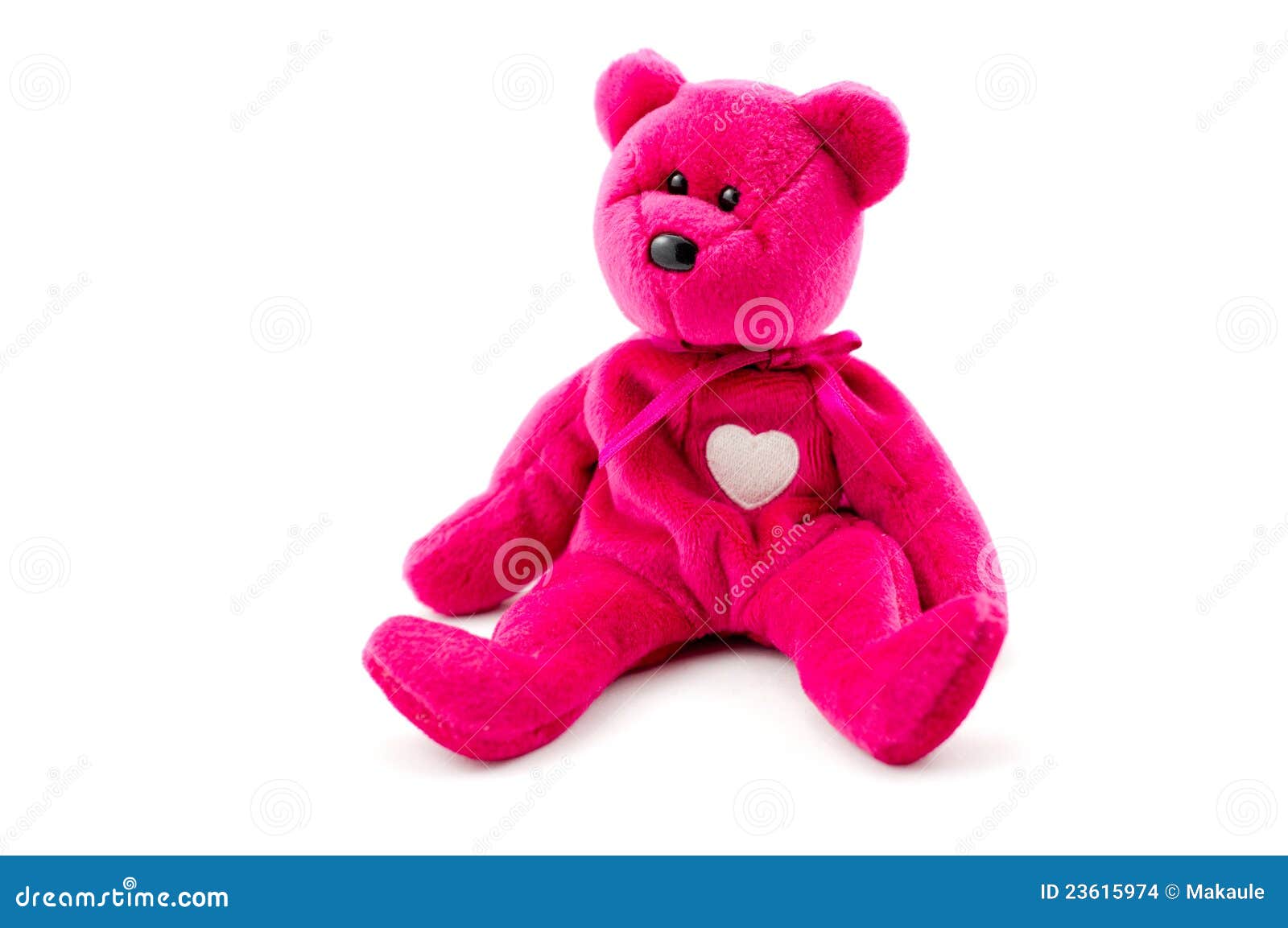 Urso De Peluche Cor-de-rosa Foto de Stock - Imagem de bebê, curva: 23615974