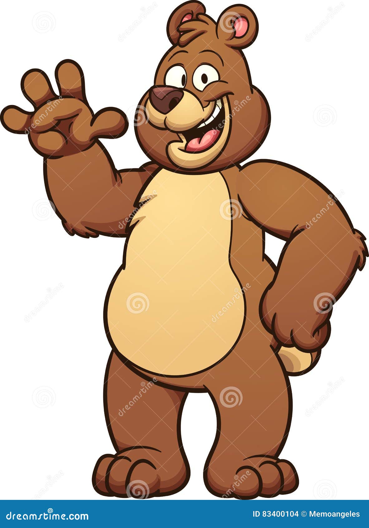 Urso dos desenhos animados ilustração do vetor. Ilustração de urso ...