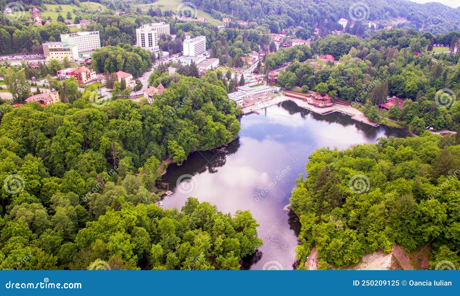 The Ursu Lake the Bear Lake in Sovata, Romania Stock Image - Image of ...