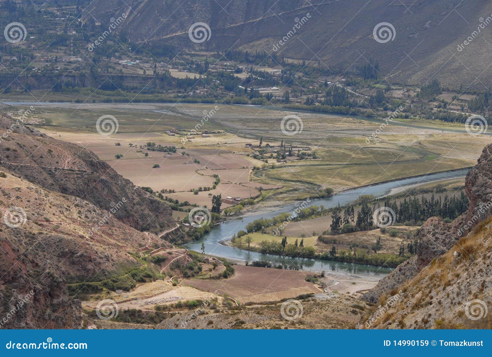Urubamba river stock image. Image of ancient, landscape - 14990159