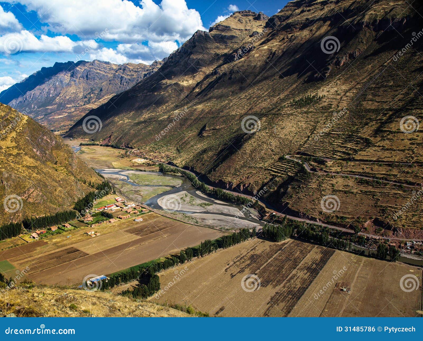 Urubamba valley stock photo. Image of holy, nature, clouds - 31485786