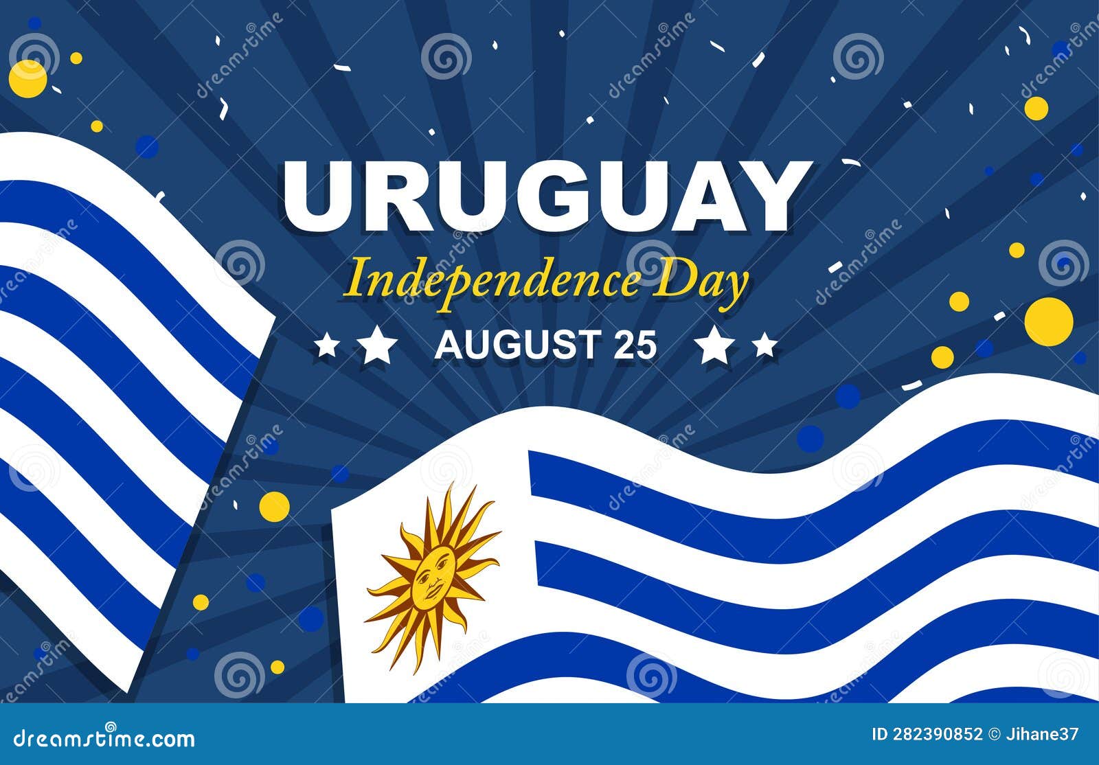 Uruguay Independence Day Quotes Cartoon Vector | CartoonDealer.com ...