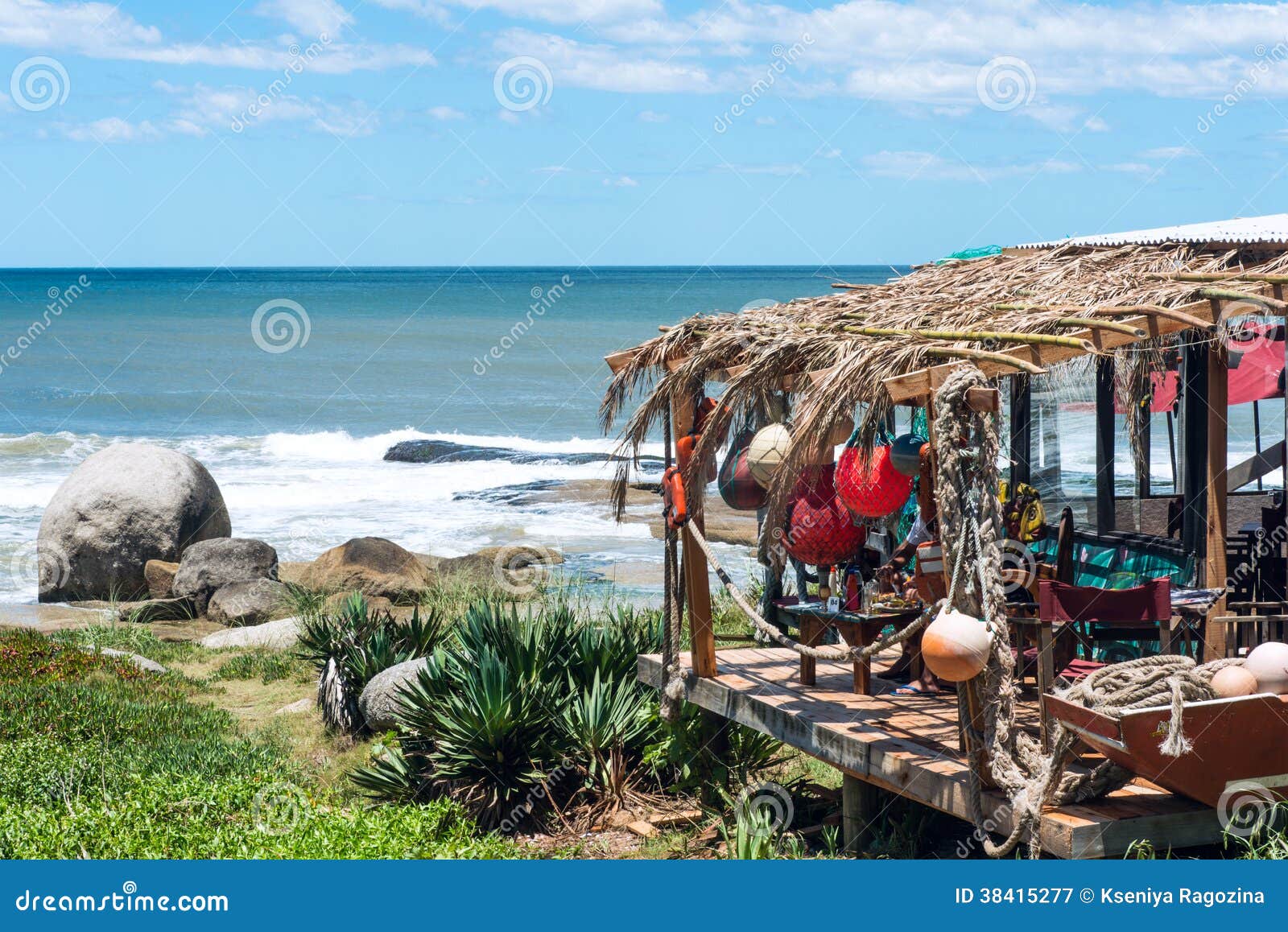 Uruguay, Rocha, Punta Del Diablo Stock Image - Image of restaurant ...