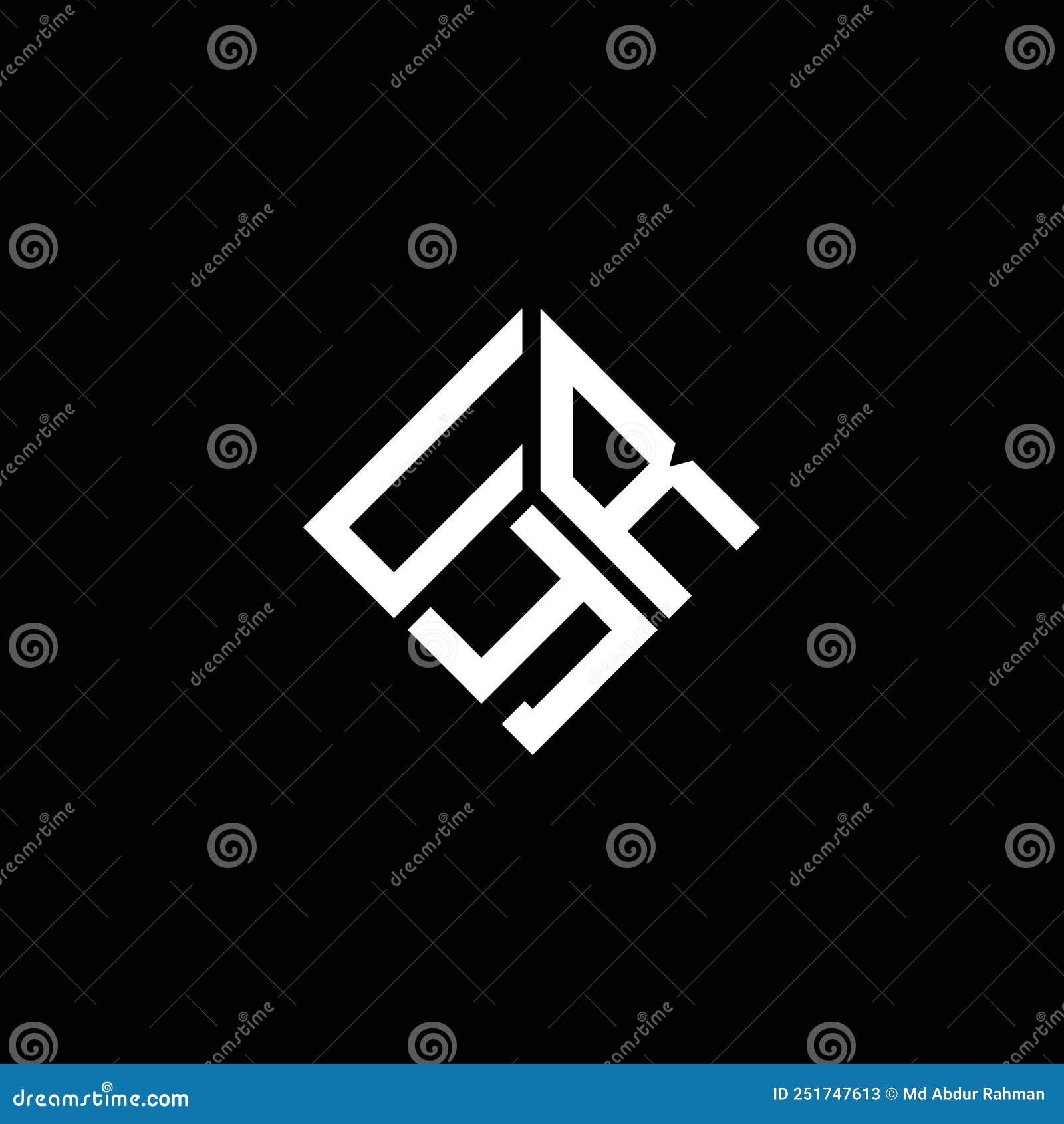 URY Letter Logo Design On Black Background. URY Creative Initials ...