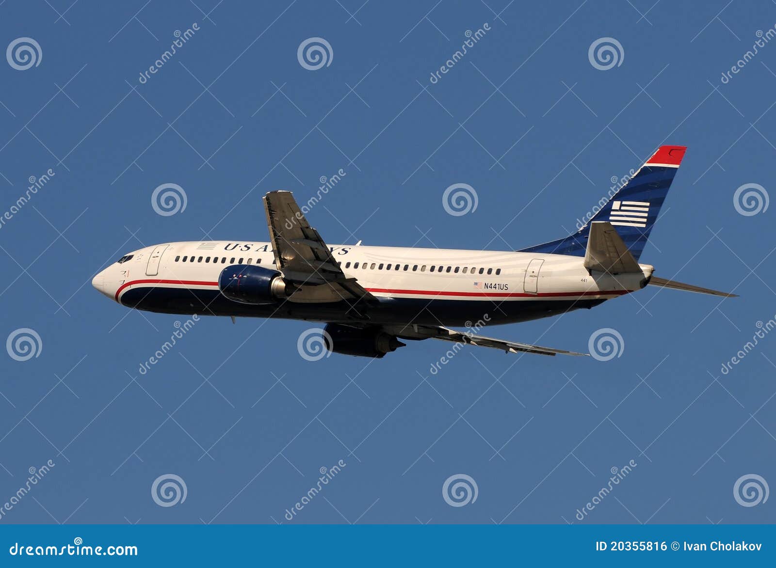 US Air Boeing Passenger Jet Taking Off Editorial Photo - Image of usair ...