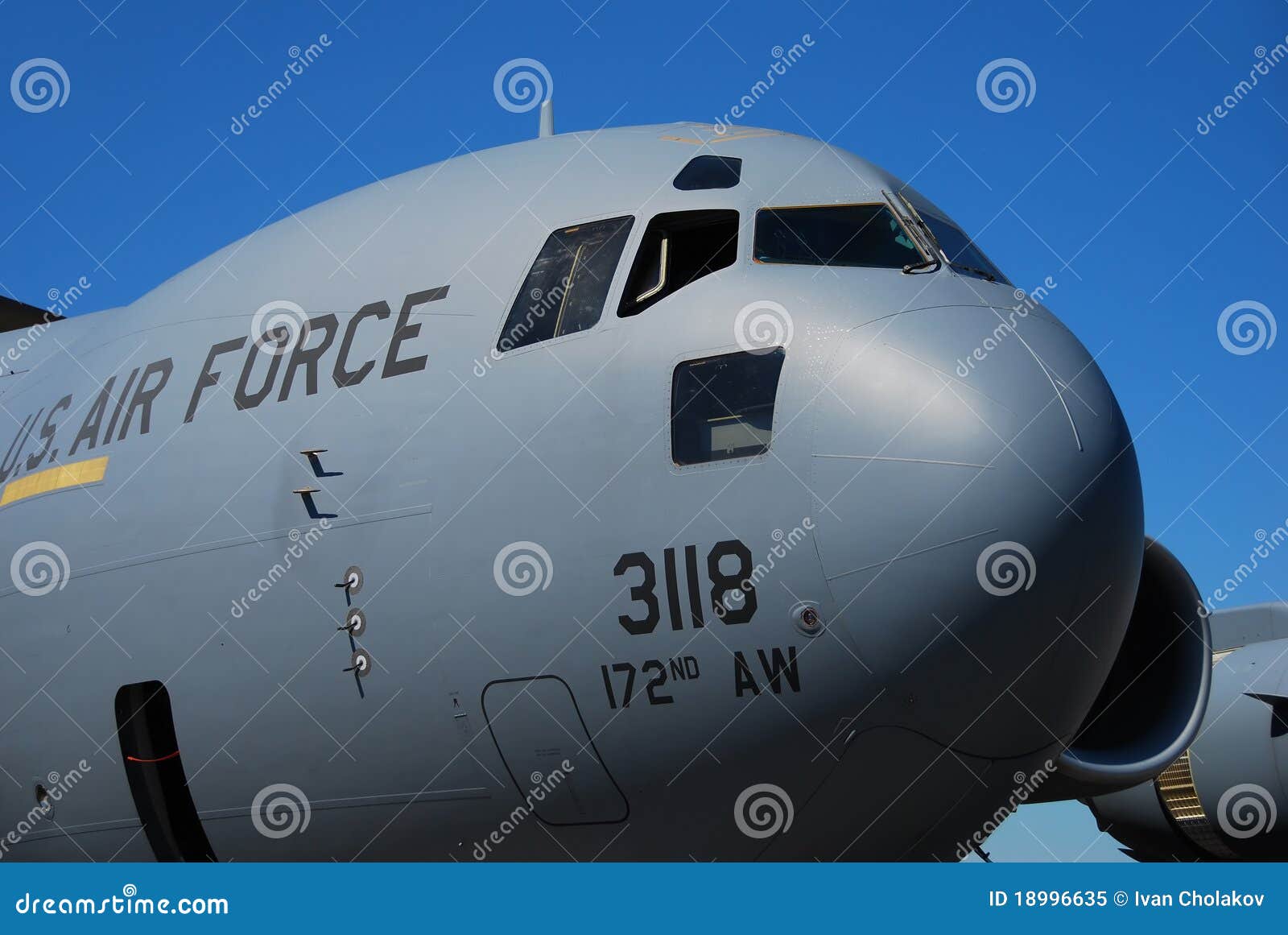 US Air Force Cargo Airplane Editorial Image - Image of airplane ...