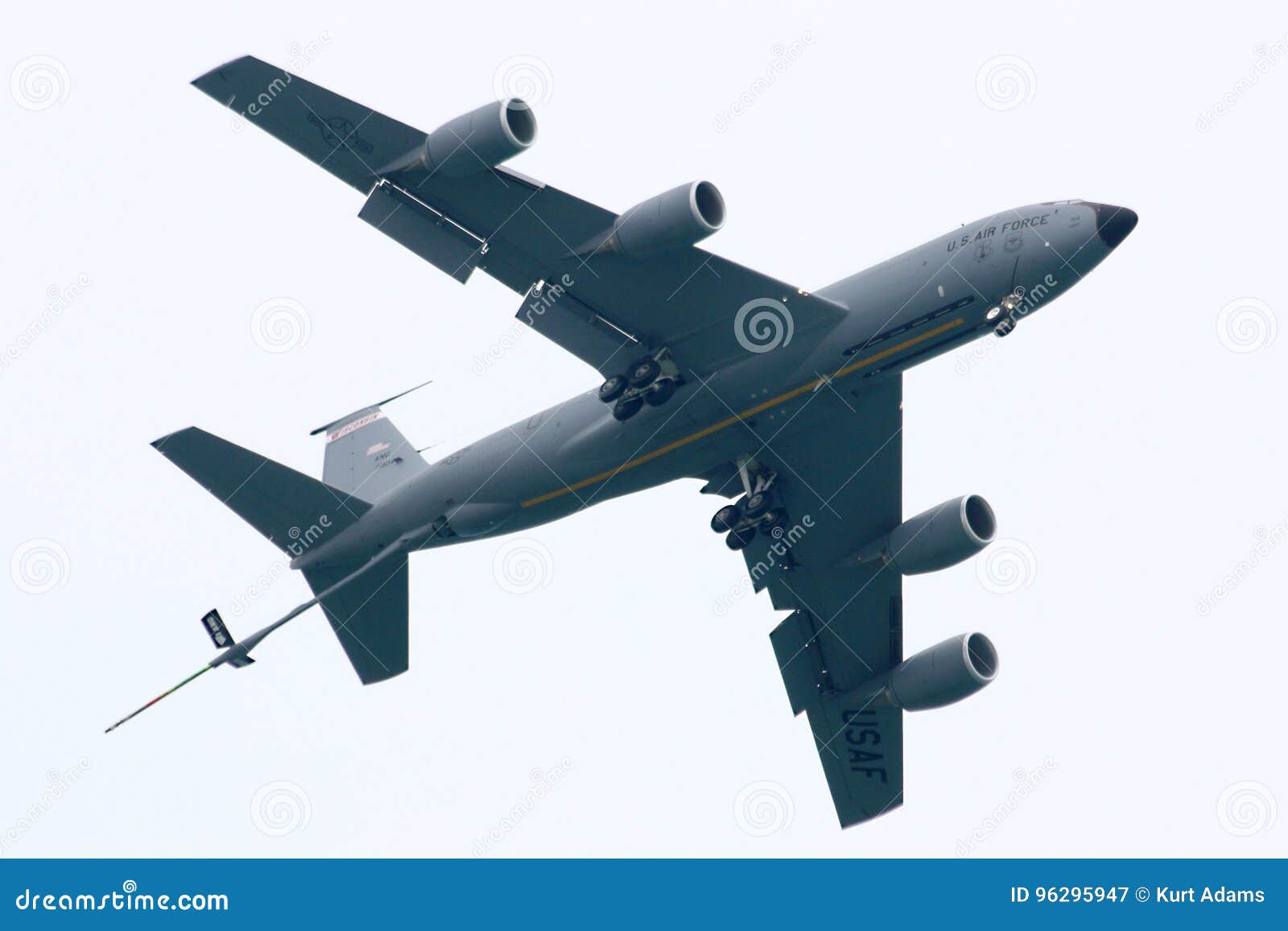 Refueling The Plane. Filling Tank And Gun. Fuel Supply Through A Hose ...