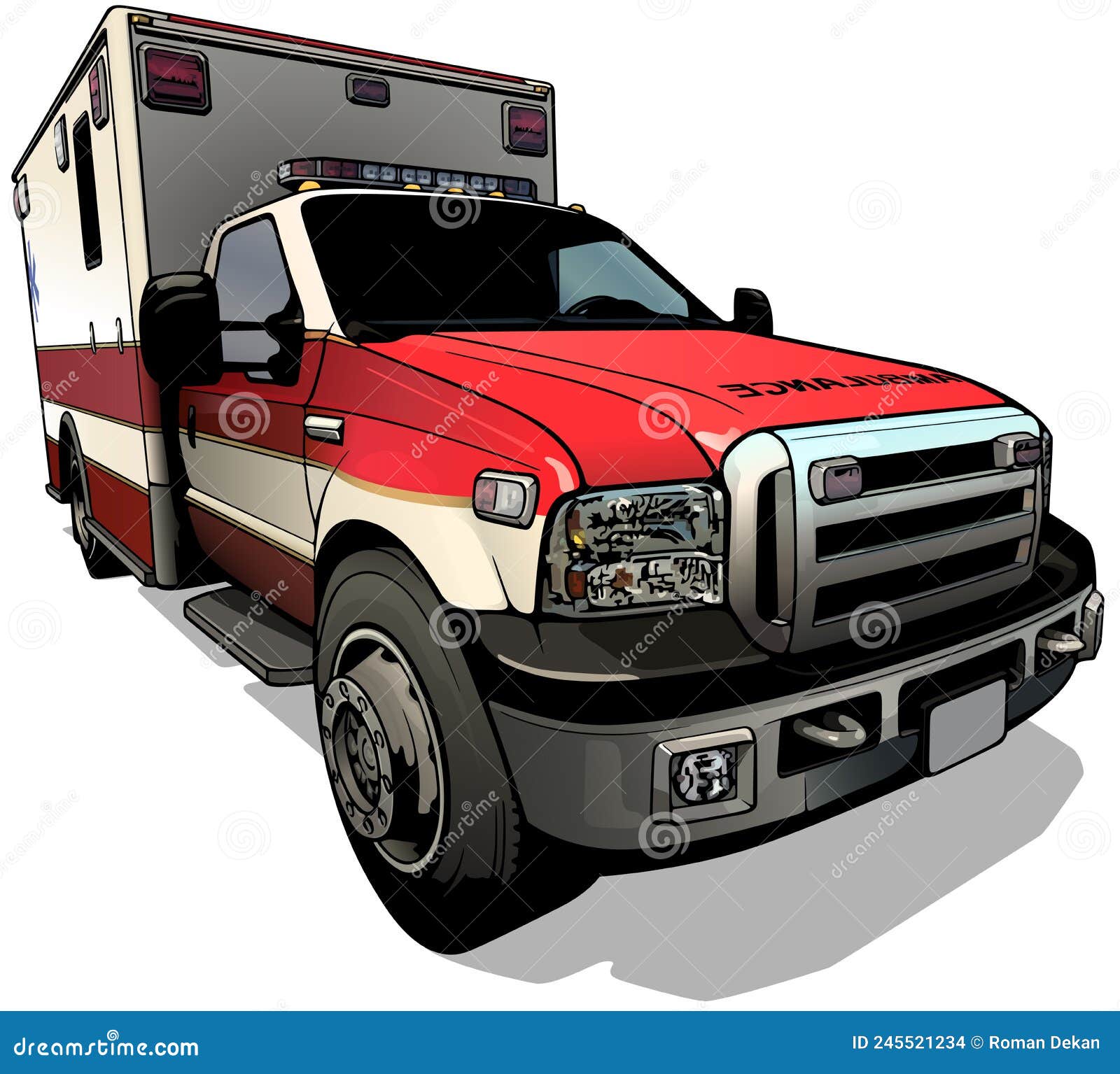 Ambulance Car Front View Silhouette Icon Vector Illustration ...