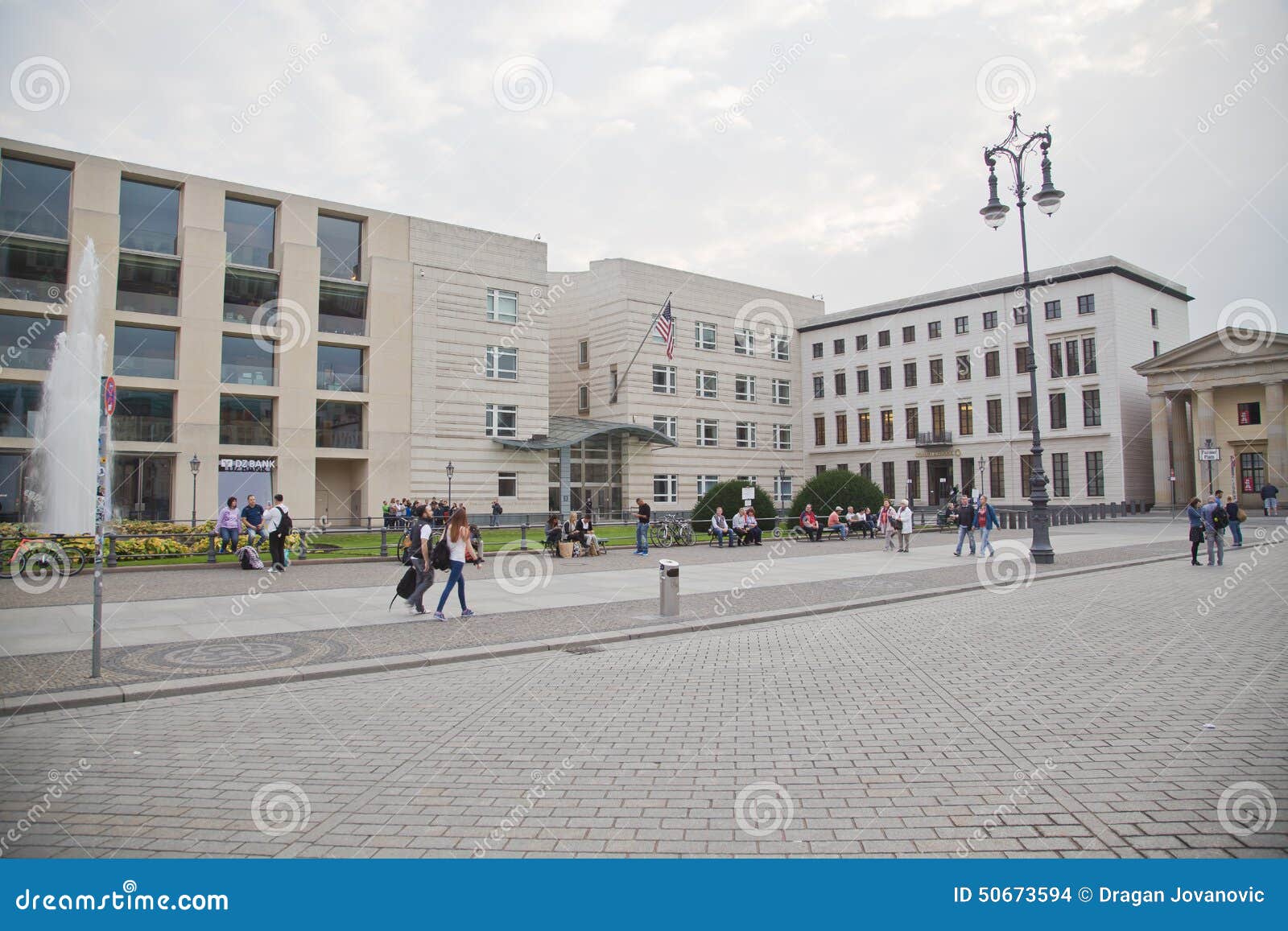 The US American Embassy in Berlin Editorial Stock Image - Image of ...