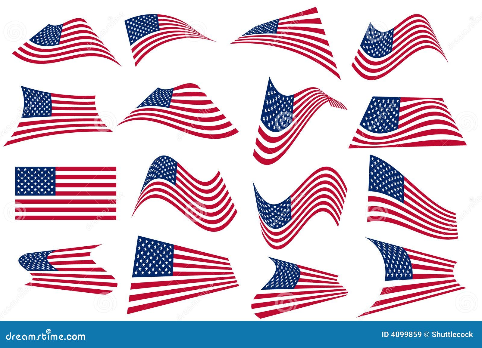 US American flying Flag stock vector. Illustration of government - 4099859