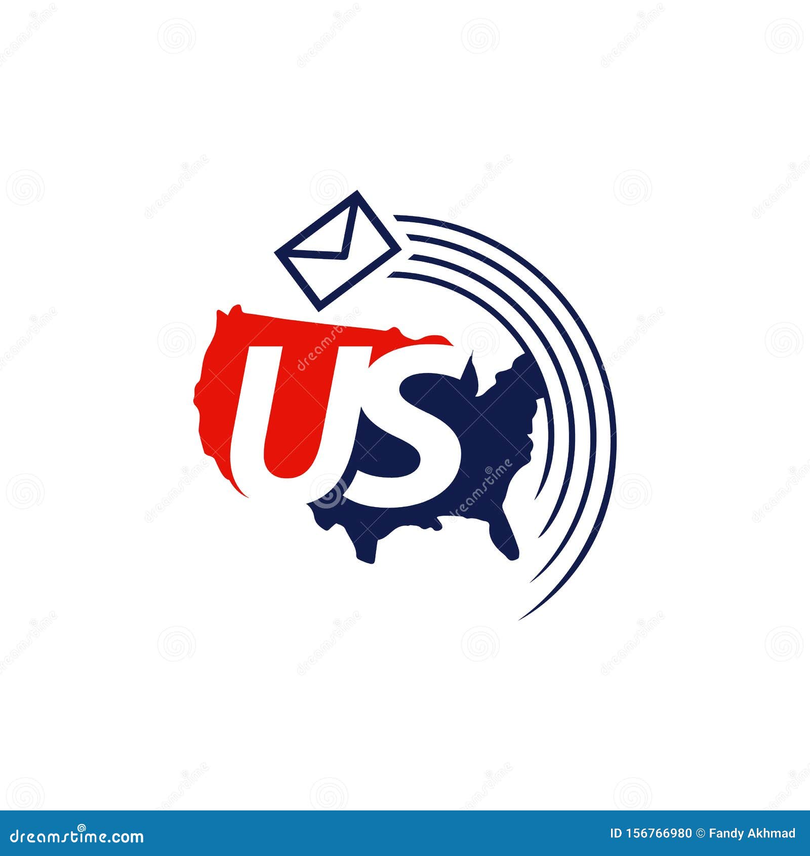US American Messages Email Icon Logo Design Vector in Modern Style ...