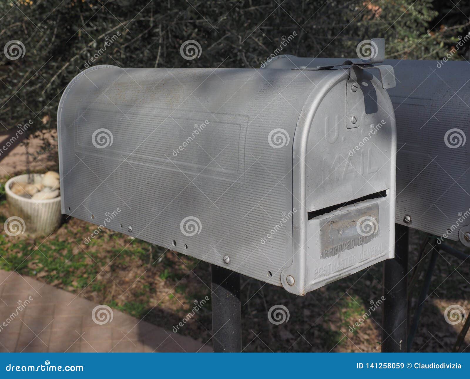 US approved mailbox stock image. Image of correspondence - 141258059