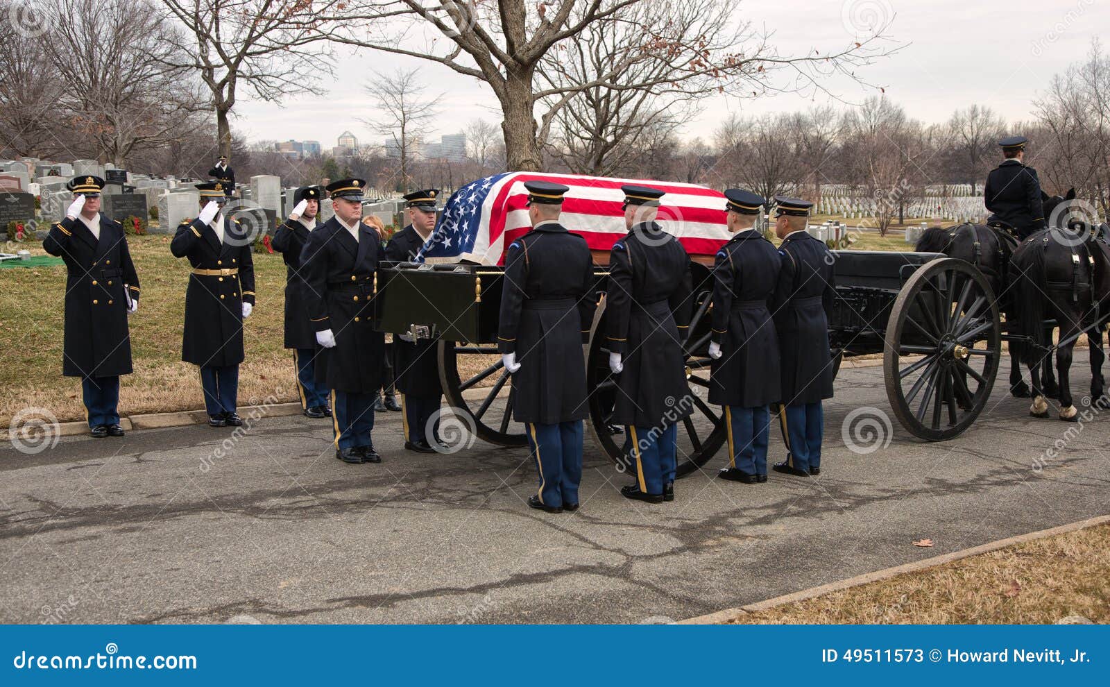 US Army Caisson with Casket Editorial Stock Photo - Image of memorial ...